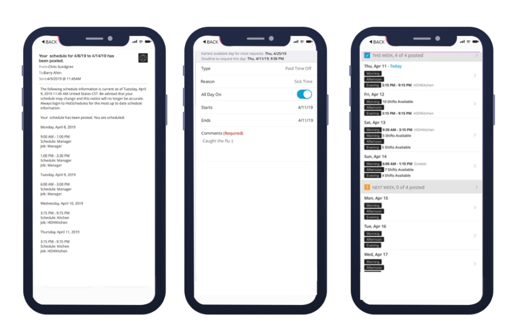 Develop Employee Scheduling Mobile App like HotSchedules
