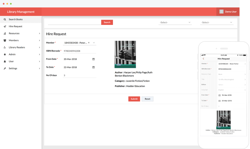 Library Management System App Development Cost and Features